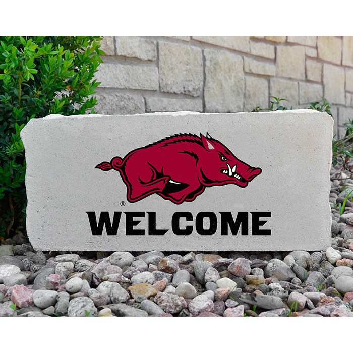 17in Razorback Welcome Porch Stone