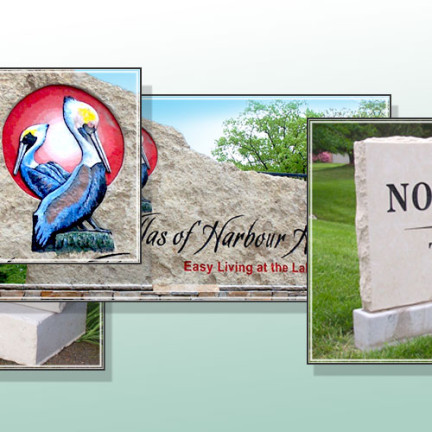 Engraved Commercial Signs - Custom Stones